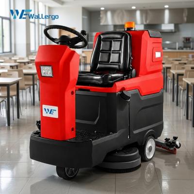China Commercial Electric Ride-on Cleaning Machine School Canteen Tiles Floor Scrubber for sale