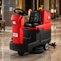 China Commercial Electric Ride-on Cleaning Machine School Canteen Tiles Floor Scrubber for sale