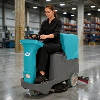 China 2026 New Arrivals Electric Dual-brush Marble Automatic Cleaning Machine Industrial Floor Scrubber for sale