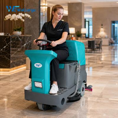 China Best Sell 860mm Commercial Electric Floor Scrubber Industrial Marble Floor Scrubber Cleaning Machine for Warehouse Gymnasium for sale