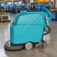 China Electric Commercial Hand Push Scrubber Machine Industrial Granite Floor Cleaning Machine for Warehouse Sport Hall for sale