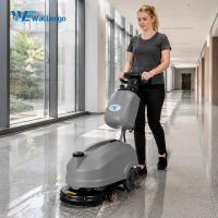 China Best Sell Electric Mini Floor Scrubber 420mm Walk-behind Commercial Tile Marble Floor Scrubber Machine for sale