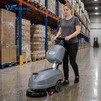 China Best Sell Electric Mini Floor Scrubber 420mm Walk-behind Commercial Tile Marble Floor Scrubber Machine for sale