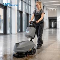 China Best Sell Electric Mini Floor Scrubber 420mm Walk-behind Commercial Tile Marble Floor Scrubber Machine for sale