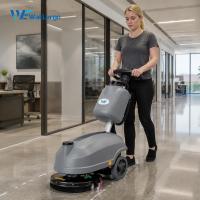 China Automatic Floor Scrubber Machine Battery Powered Electric Mini Floor Scrubber for sale
