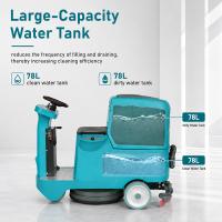 China 530mm Floor Scrubber Machine Small Ride on Floor Scrubber Concrete Floor Cleaning Machine for sale