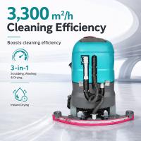 China Industrial Ride on Floor Cleaning Machine Vinyl Epoxy Marble Tile Commercial Floor Cleaning Washing Machine for sale