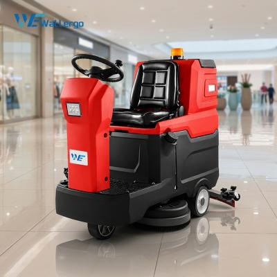 China Intelligent Ride-on Floor Scrubber High Capacity Battery Powered Cleaning Machine for Shopping Mall Warehouse for sale