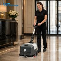 China Cheap Pvc Plastic Floor Scrubber Cement Floor Cleaning Machine Vacuum Scrubber Dryer for sale