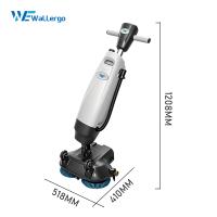 China Commercial Handheld Mini Floor Cleaning Machine 350RPM Speed Self-propelled Floor Scrubber for Hotel School Hospital for sale