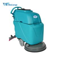 China Walk-behind Lithium Powered Industrial Floor Scrubber Suitable for Commercial Workshops Canteens Supermarkets for sale