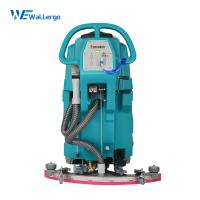 China Walk-behind Lithium Powered Industrial Floor Scrubber Suitable for Commercial Workshops Canteens Supermarkets for sale