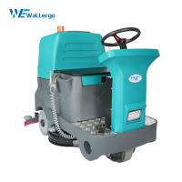 China Ride on Dual Brush Floor Scrubber Machine Commercial Vacuum and Mop Combo Suitable for Shopping Mall Supermarket for sale