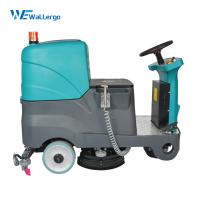 China Ride on Dual Brush Floor Scrubber Machine Commercial Vacuum and Mop Combo Suitable for Shopping Mall Supermarket for sale