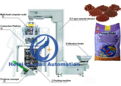 China 1KG To 5KG Vertical Form Seal Machine For Floating Fish Feed And Aquafeed for sale
