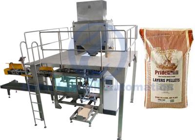 China Feed Pellet Automatic Big Bag Filling Machine For 25 KG PP Woven Bags for sale