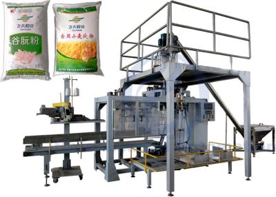 China Large Capacity Powder Packing Machine , Wheat Flour Packaging Machine 10kg To 50kg for sale