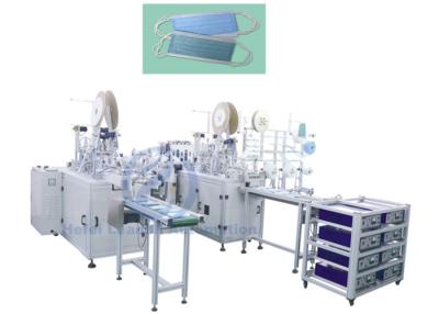 China Fully Automatic Face Mask Making Machine / Surgical Mask Machine With Ear Band for sale