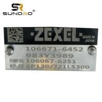 China SUNORO High Performance Diesel Engine Part ZX330 6HK1 Excavator Fuel Injection Pump 1-15603334-5 106671-6452 106671-6730 for sale