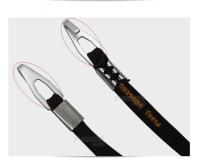 China 60CM Double Luggage Elastic Strap Bike Elastic Rope Aluminium Anchor Hook for sale