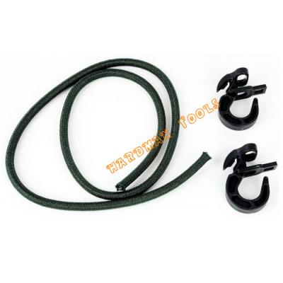 China Length 100cm Luggage Elastic Straps With Adjustable Hooks 100% Latex Core for sale