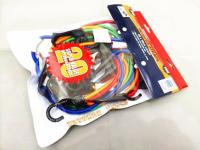 China Universal Uses TIR  Rubber Tarp Straps Rubber Tie Down Straps With Hooks for sale