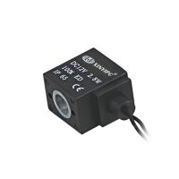 China 100 Series 24VDC Pneumatic Solenoid Valve Coil with Junction Box Wire Lead - IP65 Protection, F/H Insulation Class, -30℃ to 70℃ Operating Range for sale