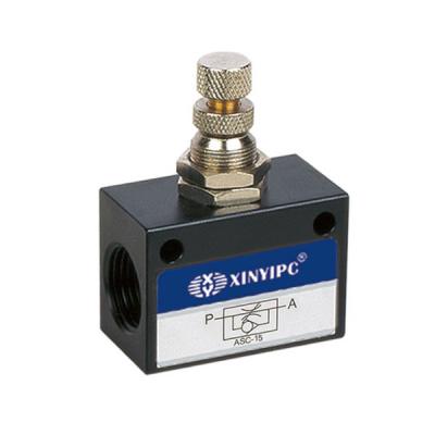 China ASC Series Air Flow Control Valve 0-0.95 MPa Aluminum Alloy Body G1/8-G2 Port Sizes for sale