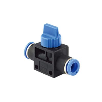 China Manual Operation Push to Connect Fittings HVFF Plastic Air Fittings 4mm to 16mm 0 to 1.0MPa for sale