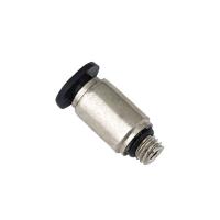 China SMC Type One Touch Push to Connect Pneumatic Fittings Brass Nickel Plated 4mm to 16mm Tube for sale