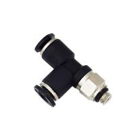 China One Touch Pneumatic Tube Fittings PST C Equal Male Thread Connector Oval 6mm 8mm for sale