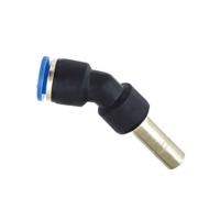 China PLHJ 45 Degree Elbow Male Push Connect Air Fittings 4-16mm Tube Size 1.5MPa Pressure Nickel-Plated Brass for sale