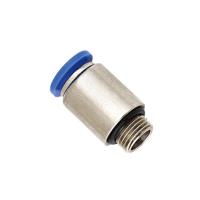 China Brass Nickel Plated One Touch Push In Air Fitting with O Ring 4mm to 16mm Tube for sale