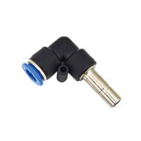 China PLGJ One Touch Pneumatic Male Elbow Fitting Brass Nickel Plated 4mm to 16mm Tube for sale