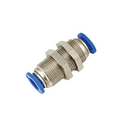 China PMM Straight Equal Socket Hexagon Nuts Adjust Stroke Gray Colour Tube Fitting for sale