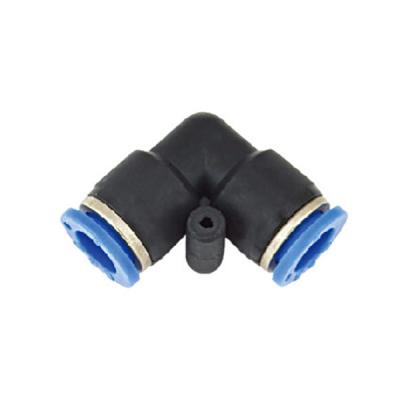 China PV Equal Elbow push - in Plastic Material Tube Fitting Gray Colour for sale