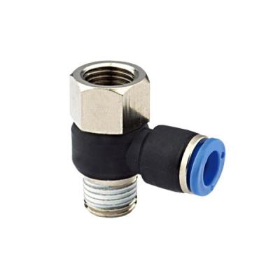 China PHF Inner RC Thread Outer Hexagon One Touch Pneumatic Air Tube Fitting 4mm-16mm for sale
