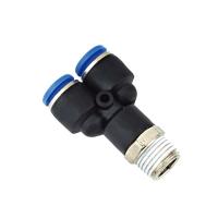 China Brass Nickel Plated Push In Connector Y Model PX Male Tube Fitting 4mm to 16mm for sale