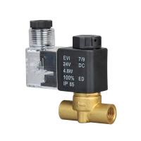 China XTF Small Copper Two-Way Solenoid Valve DC12V/DC24V Brass Construction 0-10 Bar Pressure Range for sale