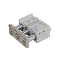 China MGP Series Three Shaft Dual Rod Pneumatic Cylinder 12-100mm Bore Size with 1.5MPa Pressure Rating for sale