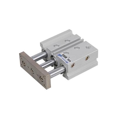 China MGP Series Three Shaft Dual Rod Pneumatic Cylinder 12-100mm Bore Size with 1.5MPa Pressure Rating for sale