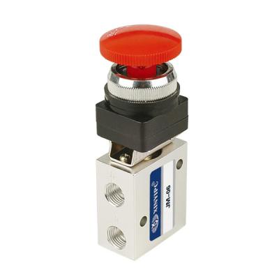 China JM-06A Stop Type Mechanical Air Control Valve G1/4 Port 0-0.8MPa Pressure Range Aluminum Alloy Body for sale