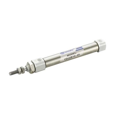China Stainless Steel Mini Air Cylinder CJ2 Series with 6mm 10mm 16mm Bore Sizes and 0.7MPa Max Pressure for sale