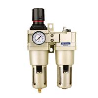 China SMC Type Air Pressure Regulator Combination Unit 0.5-8.5 Bar with 40 Micron Filter and Multiple Port Sizes for sale