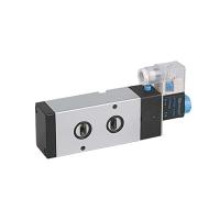 China 4V Series Pneumatic Solenoid Valve 3/2 Way 5/2 Way Aluminum Body 18-34mm Width 10 Million Cycle Life for sale
