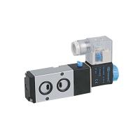 China 4V Series 5/2 Way Double Coil Solenoid Valve 18-34mm Aluminum Body 0.15-0.8MPa IP65 Rated for sale