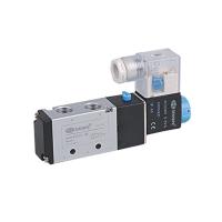 China 4V Series 5/2 Way Double Coil Solenoid Valve 18-34mm Aluminum Body 0.15-0.8MPa IP65 Rated for sale