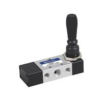 China 4H Series Pneumatic Manual Valve 5/2 Way Hand Lever with G1/8 to G1/2 Port Sizes and 0.8MPa Pressure Rating for sale