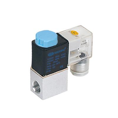 China 2V025 Series 2/2 Way Pneumatic Solenoid Valve Normally Closed Type with 2.5mm Flow Aperture and 0.7MPa Working Pressure for sale