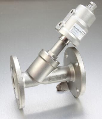 China PV400 Series 2/2 Way Angle Seat Valve with Flange Ends DN15-100 for High Flow Industrial Applications for sale